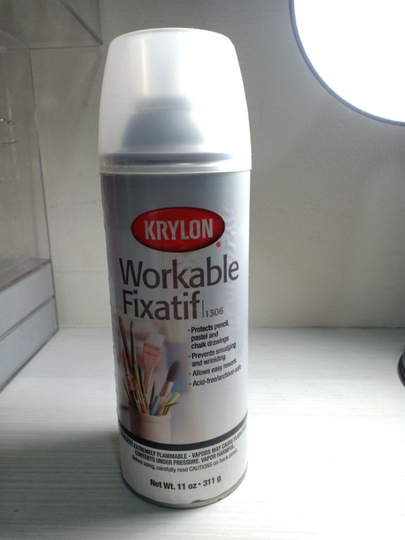 KRYLON workable fixatif. Protect pencil drawing., Hobbies & Toys ...