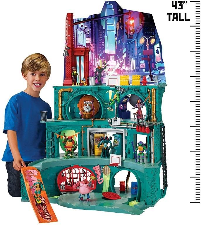 Rise of the Teenage Mutant Ninja Turtles Rotmnt Epic Sewer Lair Playset ...