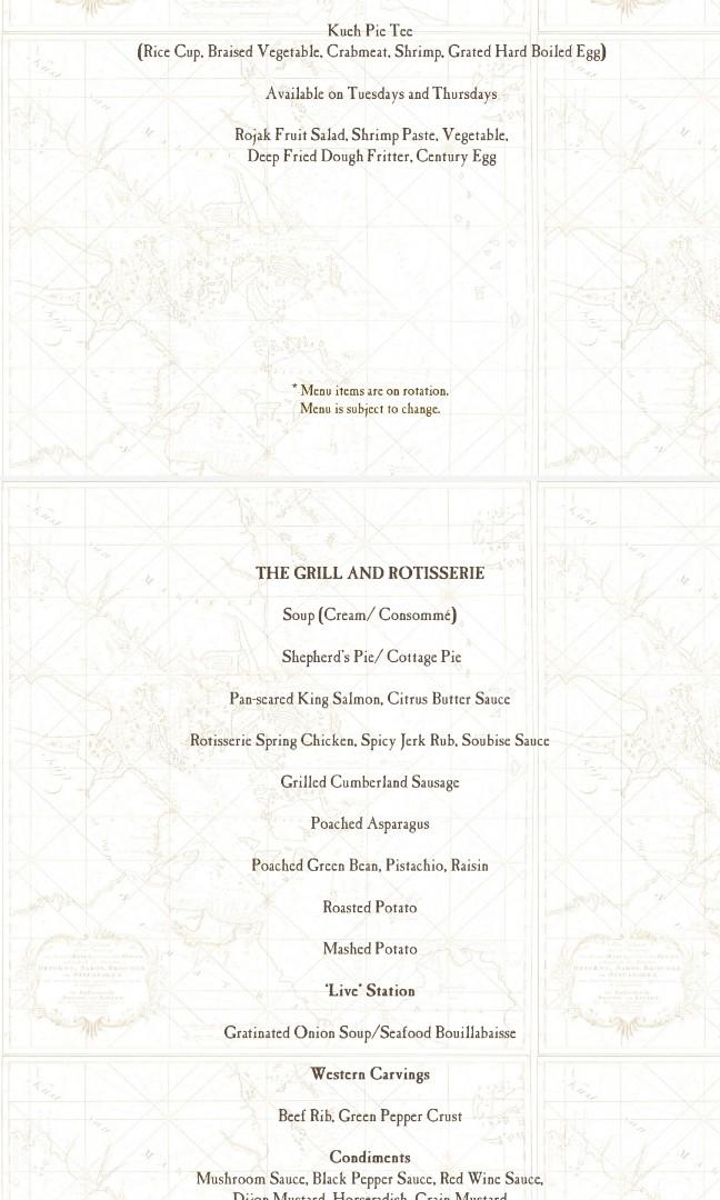 Ritz carlton Hotel buffet dinner for 2 person, Food & Drinks, Local ...