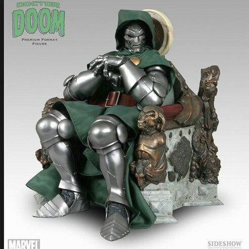 Sideshow Dr Doom on Throne Premium Format, Hobbies & Toys, Toys & Games ...