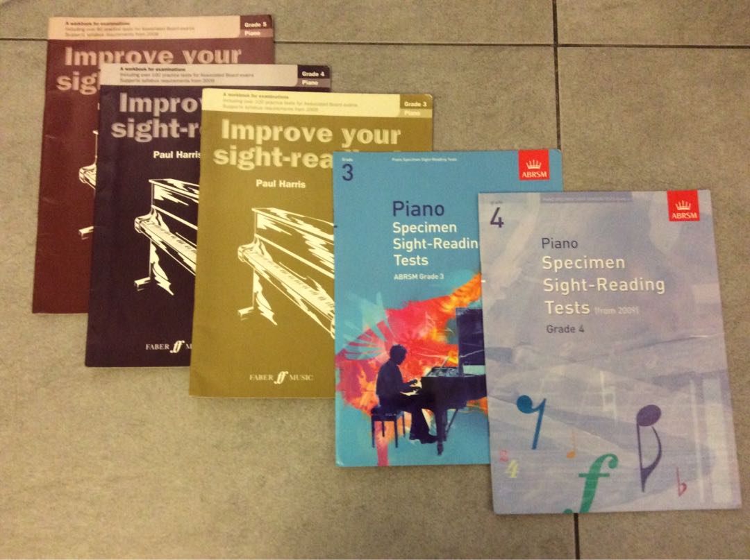 Sight reading books Grade 2,3,4,5, Hobbies & Toys, Music & Media, Music ...