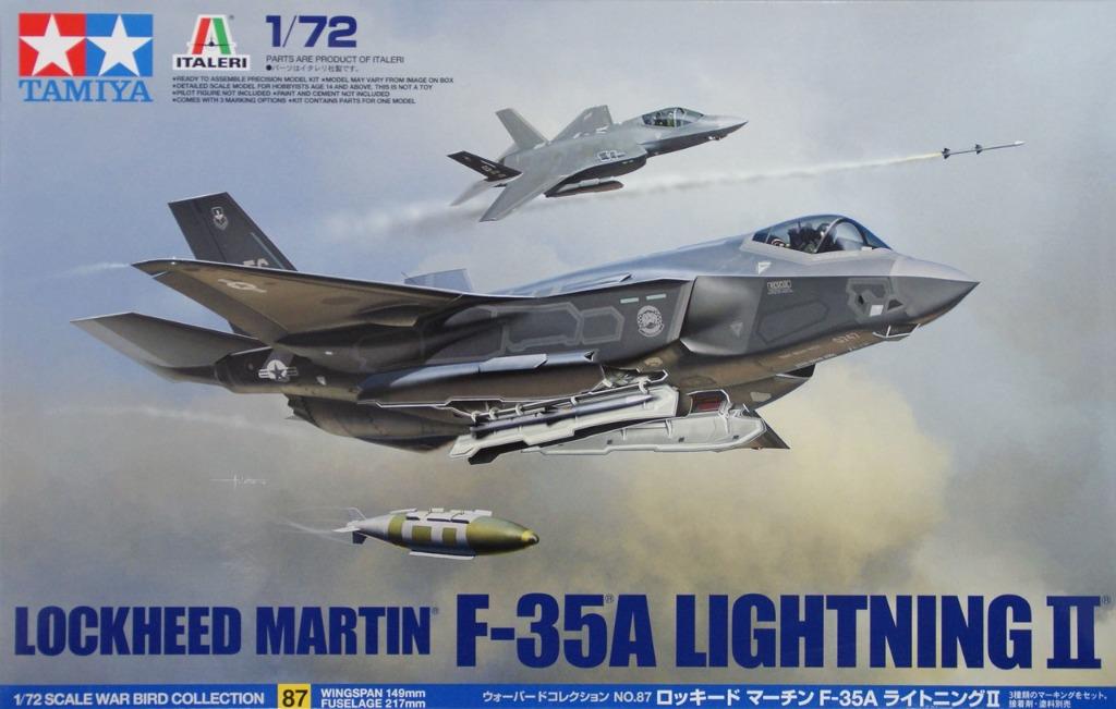 Tamiya 1/72 Lockheed Martin F-35A Lightning II model kit, Hobbies & Toys, Toys & Games on Carousell