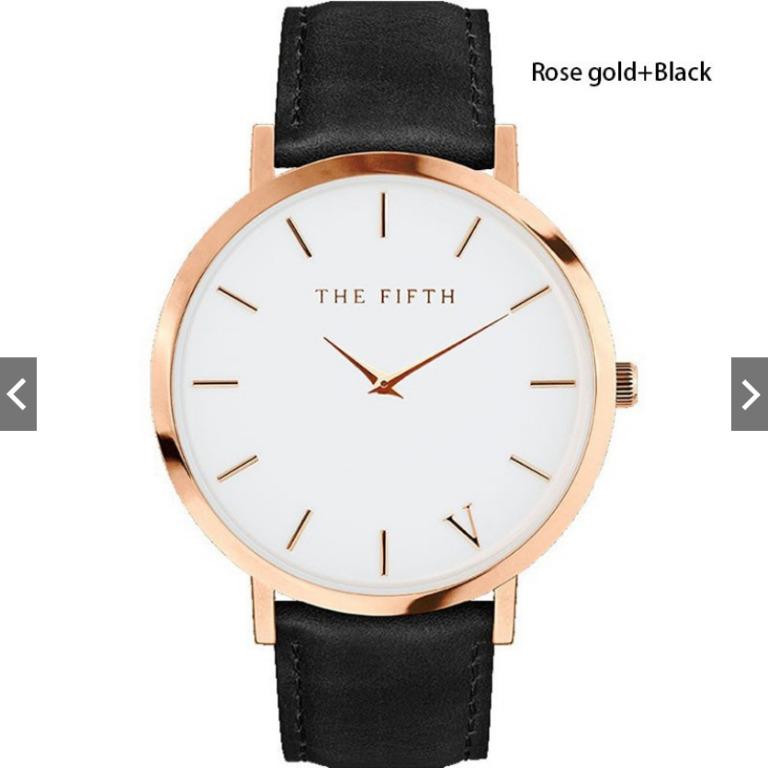 The Fifth Watch Leather Simple Women Quartz Analog Brand watch, Women's ...