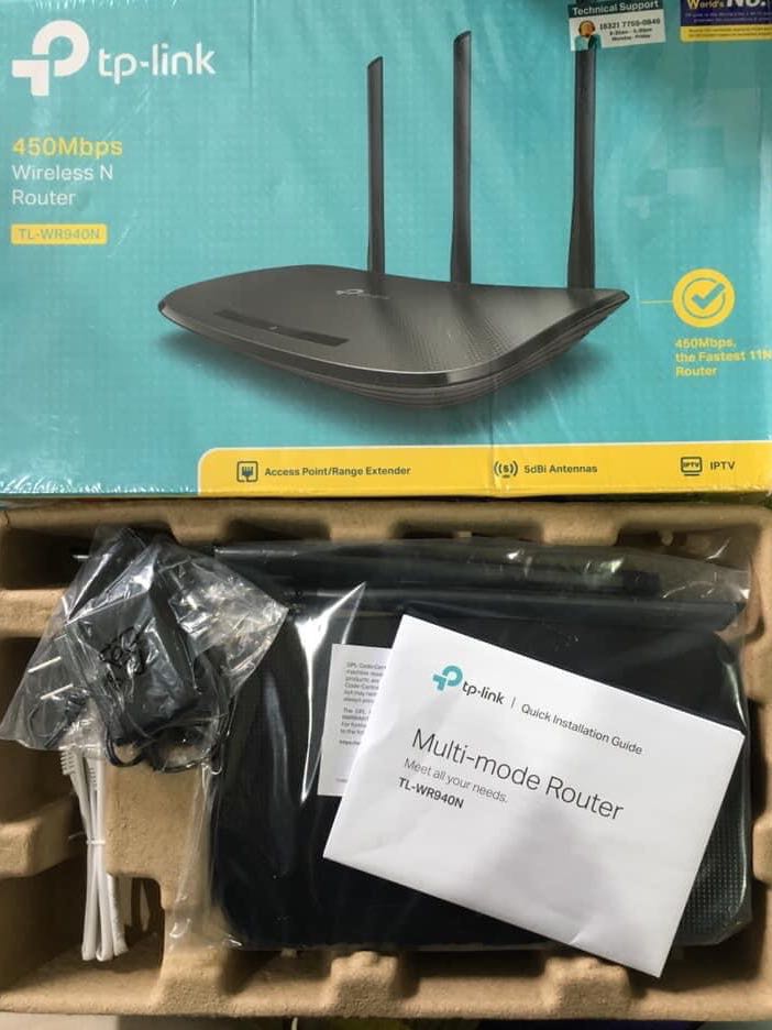 TP-LINK 450 Mbps Wireless N Router TL-WR940N, Computers & Tech, Parts ...
