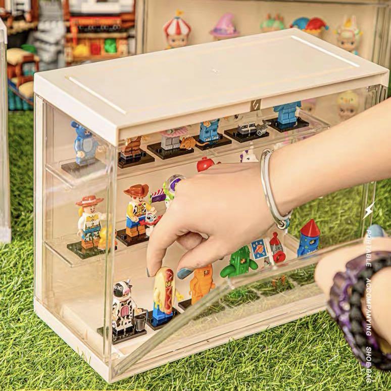 Transparent Clear Toy Display Case with Magnetic Door, Hobbies & Toys ...