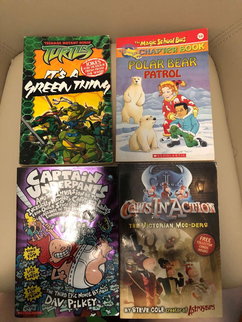 Turtle, Magic School Bus, Cows in Action, Captain underpants, 興趣及遊戲, 書本 ...