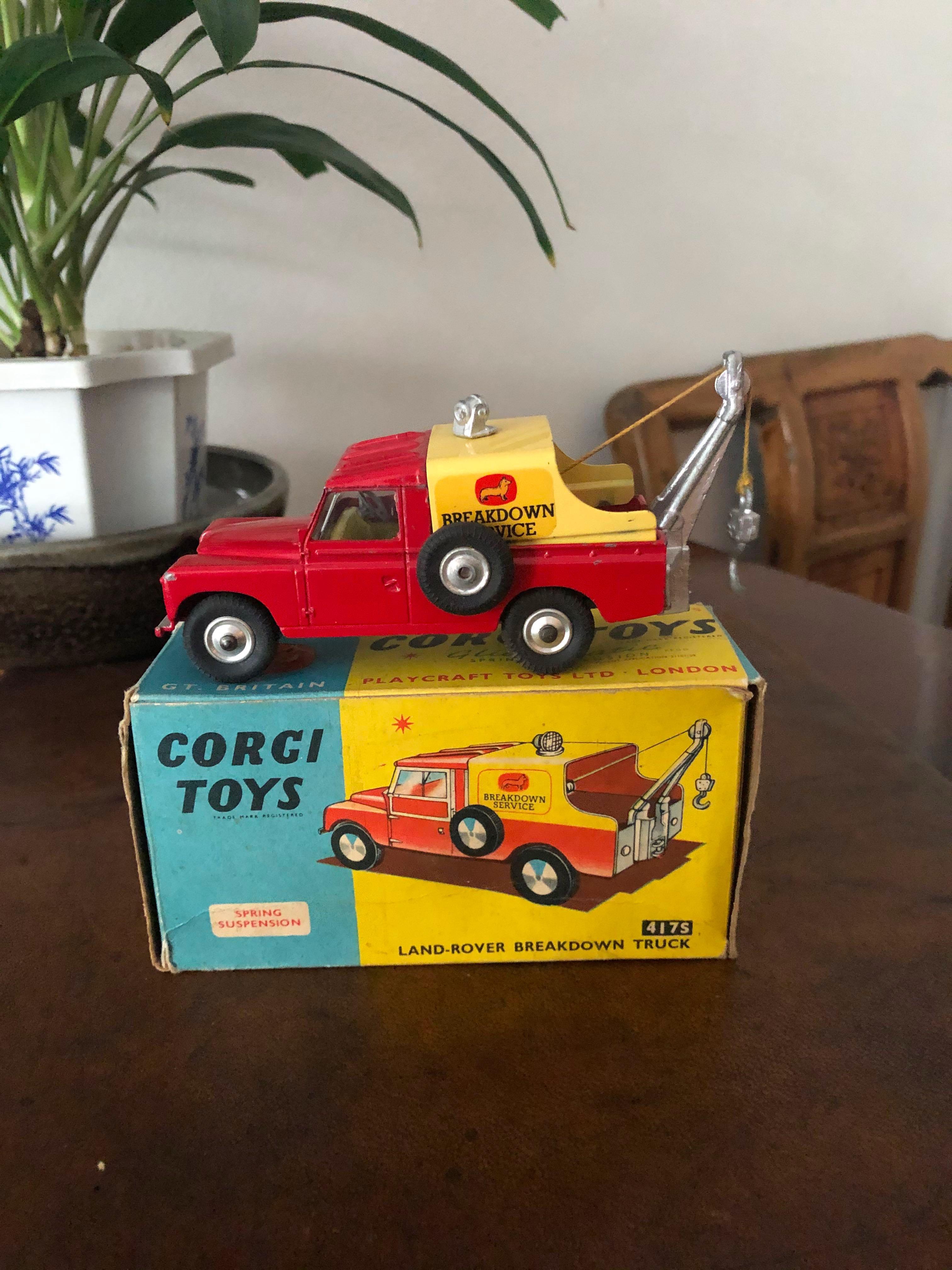 Vintage Rare Original Corgi 417s Landrover breakdown truck 1964 ...