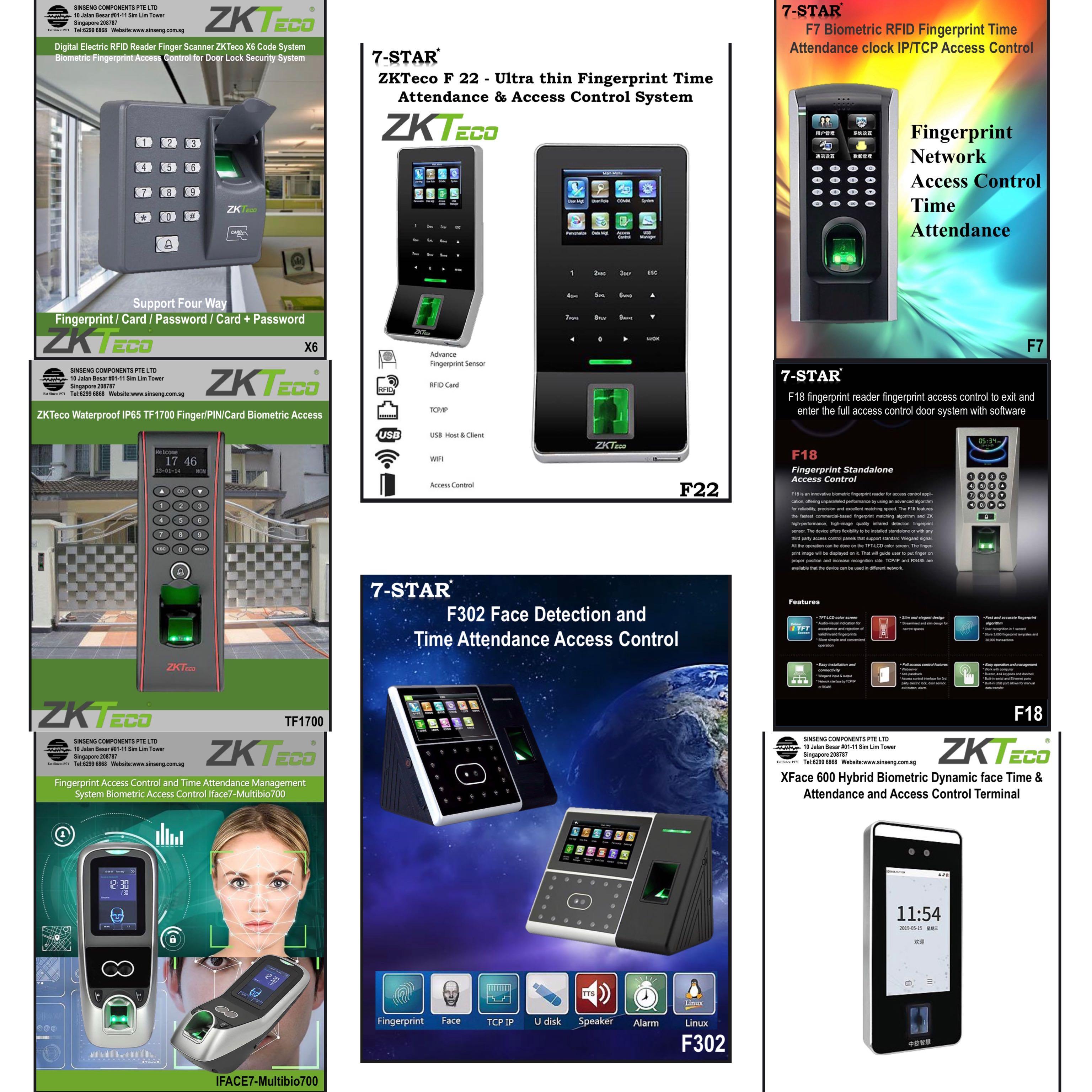 ZKTECO Door Access Series , Biometric Fingerprint Reader Lock, Card ...