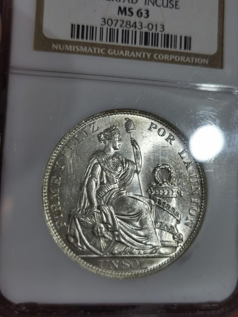 1916 Peru sol ngc ms63, Hobbies & Toys, Memorabilia & Collectibles, Currency on Carousell