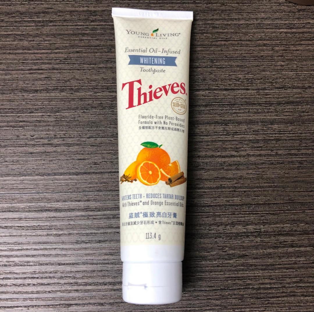 🌿全新 Thieves Whitening Toothpaste 盜賊極致亮白牙膏 Young Living, 美容＆化妝品, 頭髮護理 ...