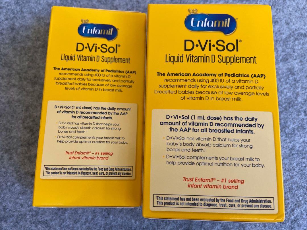 平售 Enfamil 安嬰兒D Vi Sol 50ml+7.5ml, 兒童＆孕婦用品, 護理及餵哺, 護理及餵哺 - 加固 - Carousell