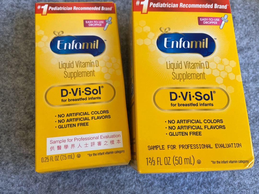 平售 Enfamil 安嬰兒D Vi Sol 50ml+7.5ml, 兒童＆孕婦用品, 護理及餵哺, 護理及餵哺 - 加固 - Carousell