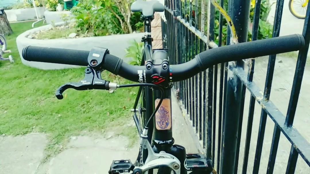 Cinelli Pepper riser handlebar + Pista Stem, Sports Equipment, Bicycles ...