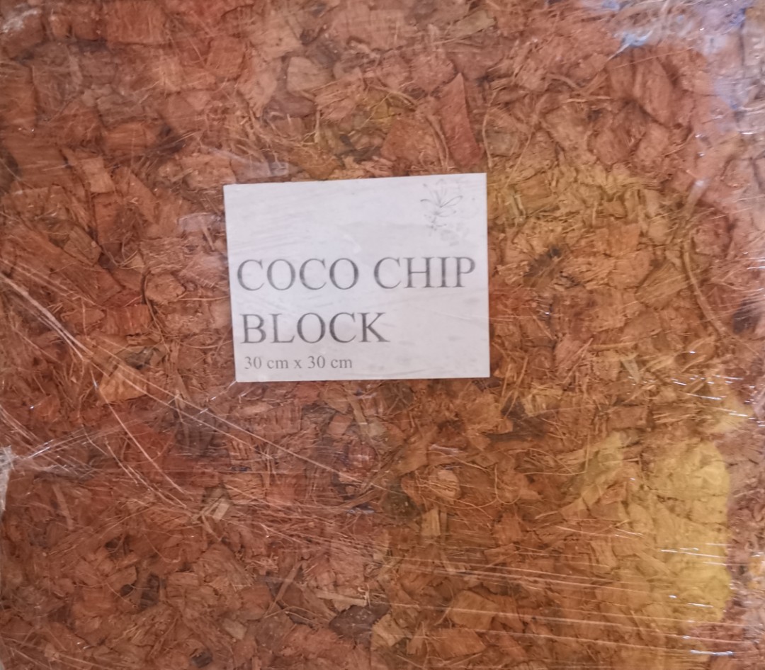 Coco chip block 30 x 30cm, Gardening, Gardening Tools & Ornaments on ...