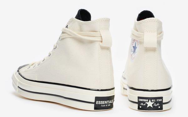 Converse x FOG Essentials Chuck 70s Ivory/Black, Men's Fashion ...