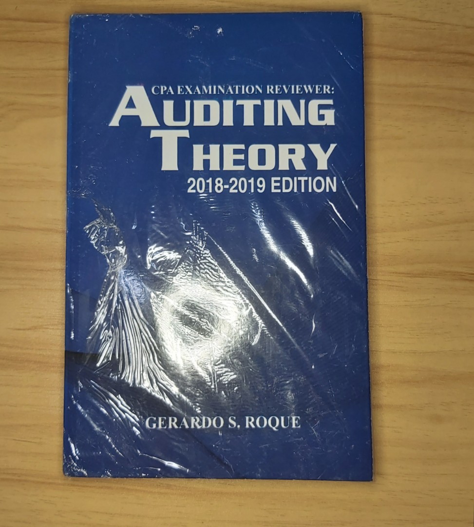CPA Examination Reviewer: Auditing Theory 2018 - 2019 edition Gerardo S ...