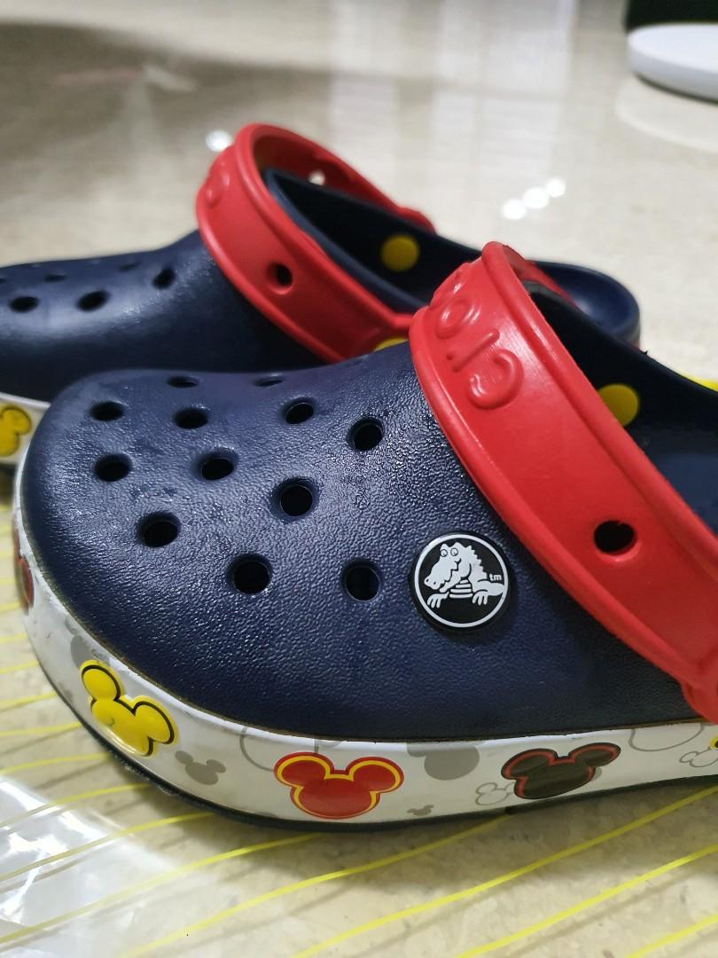 Crocs mickey mouse shoes size 12, Babies & Kids, Babies & Kids Fashion ...