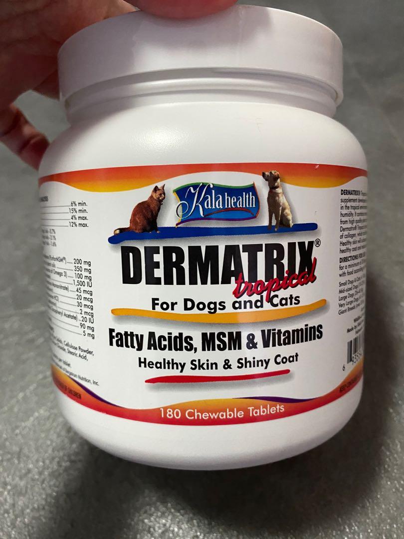 Dermatrix for dogs and cats (supplement), Pet Supplies, Health ...