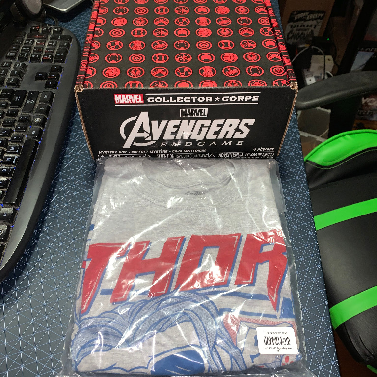 Funko Pop Tee – Avengers Endgame Fat Thor Marvel Collector Corps ...