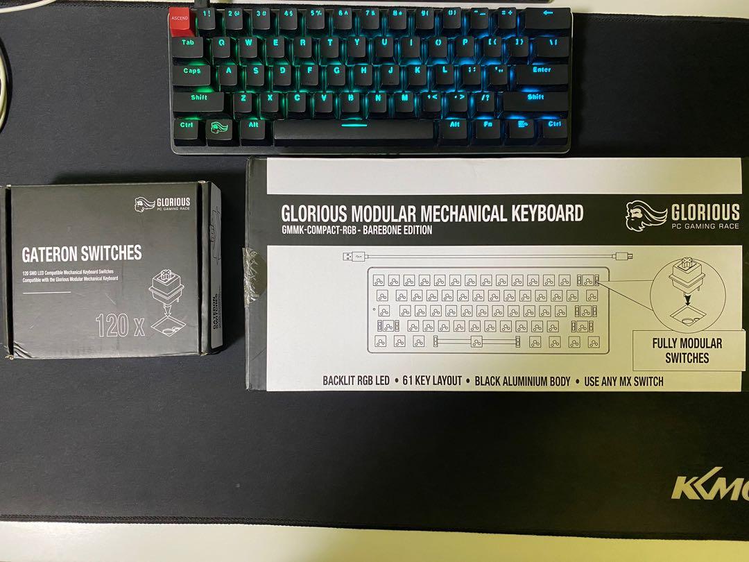 Glorious GMMK 60% Keyboard - Gateron Brown switches, Computers & Tech ...