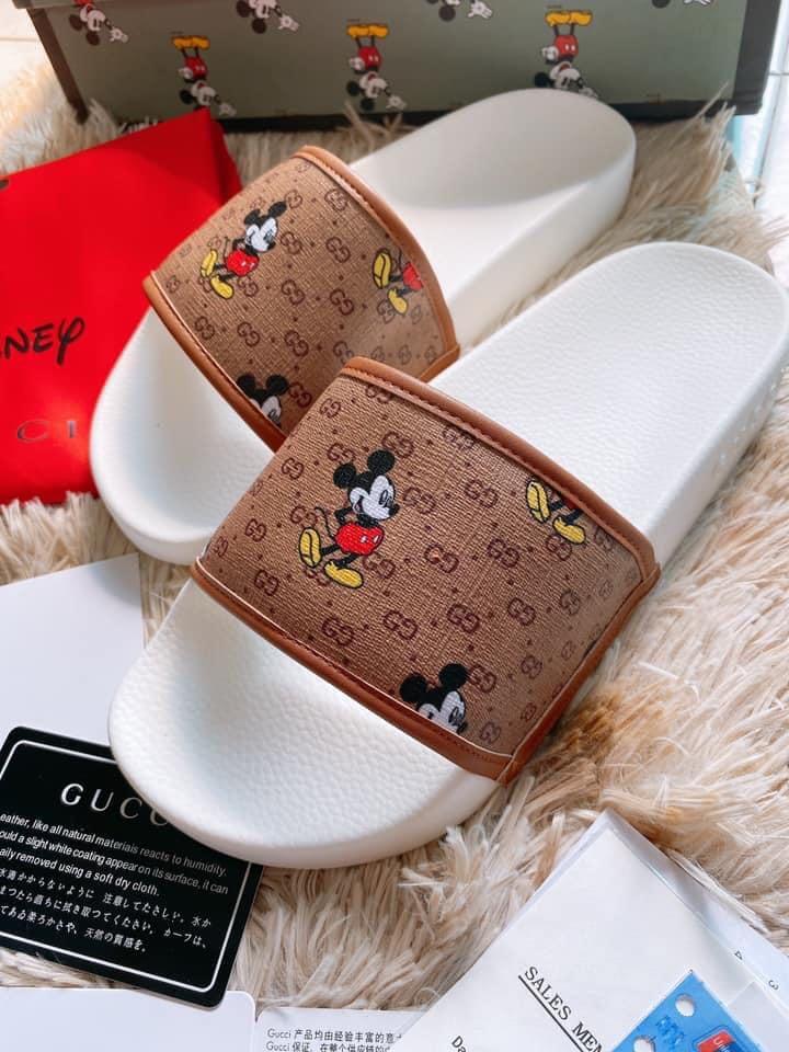 Gucci mickey slides, Women's Fashion, Footwear, Flats & Sandals on ...