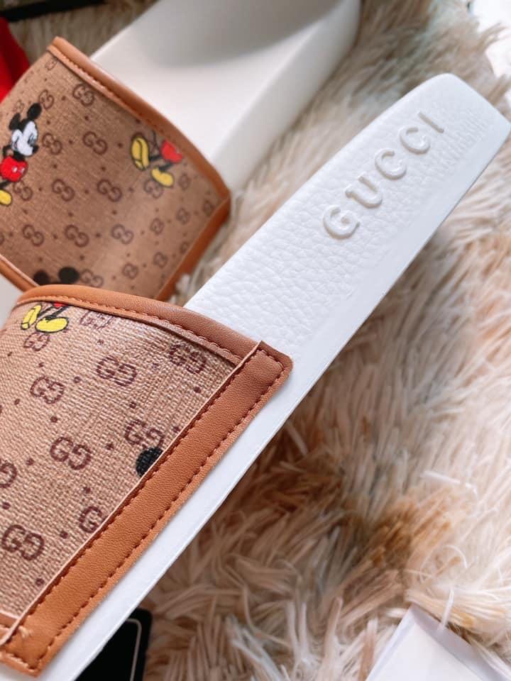 Gucci mickey slides, Women's Fashion, Footwear, Flats & Sandals on ...