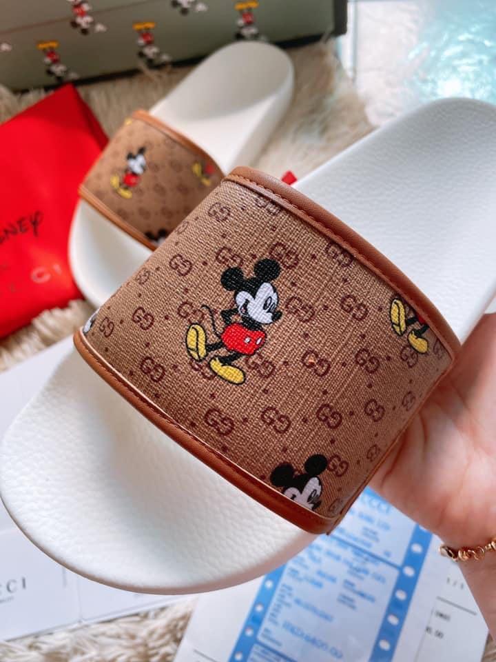 Gucci mickey slides, Women's Fashion, Footwear, Flats & Sandals on ...