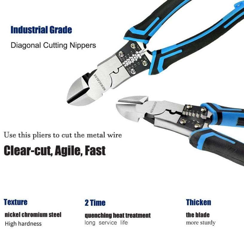 (HOT) Side Cutting Plier, Industrial Pliers, Wire Stripper/Crimper ...