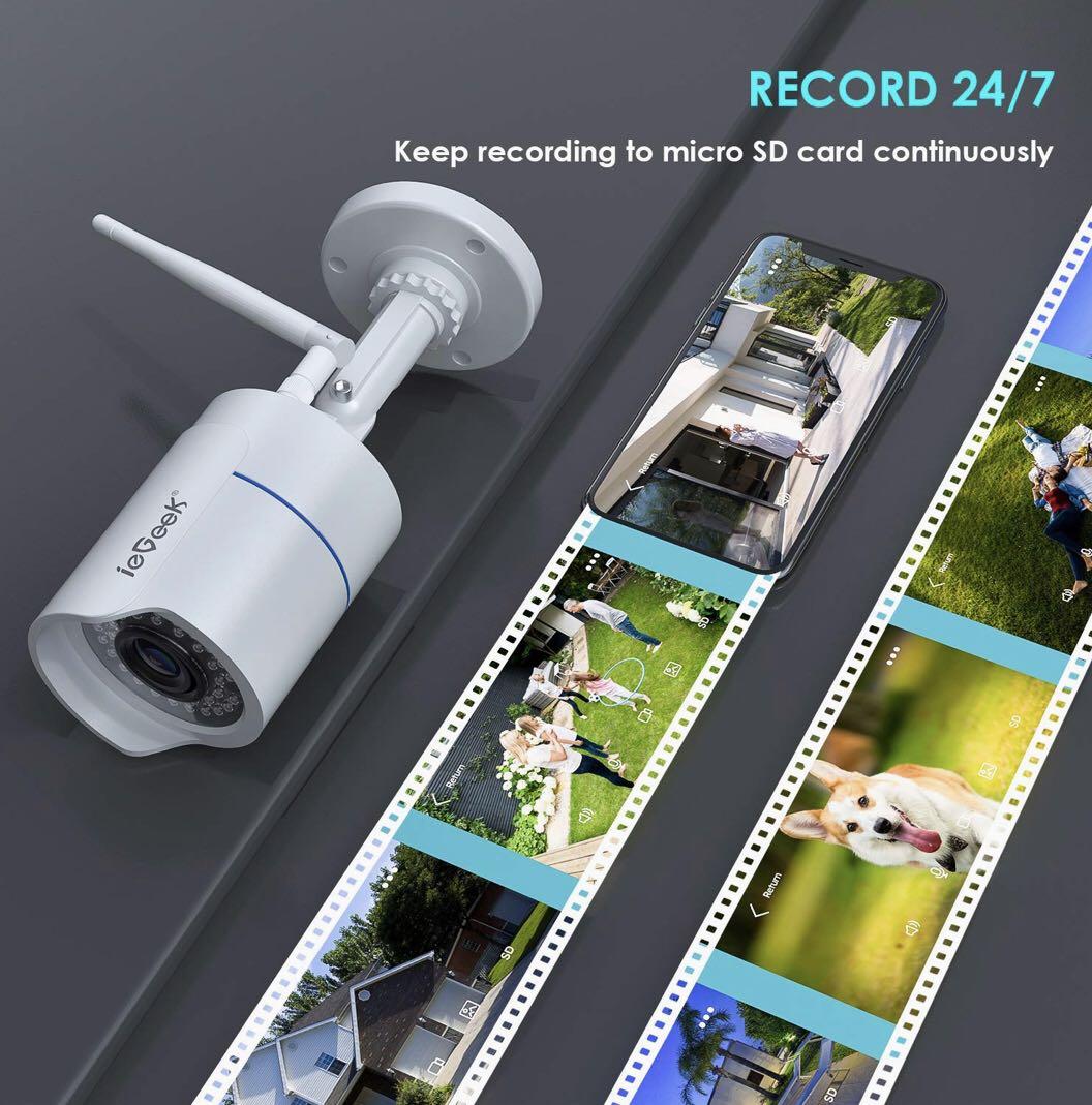 ieGeek 1080P Security IP Camera, WiFi Surveillance Bullet IP Camera ...