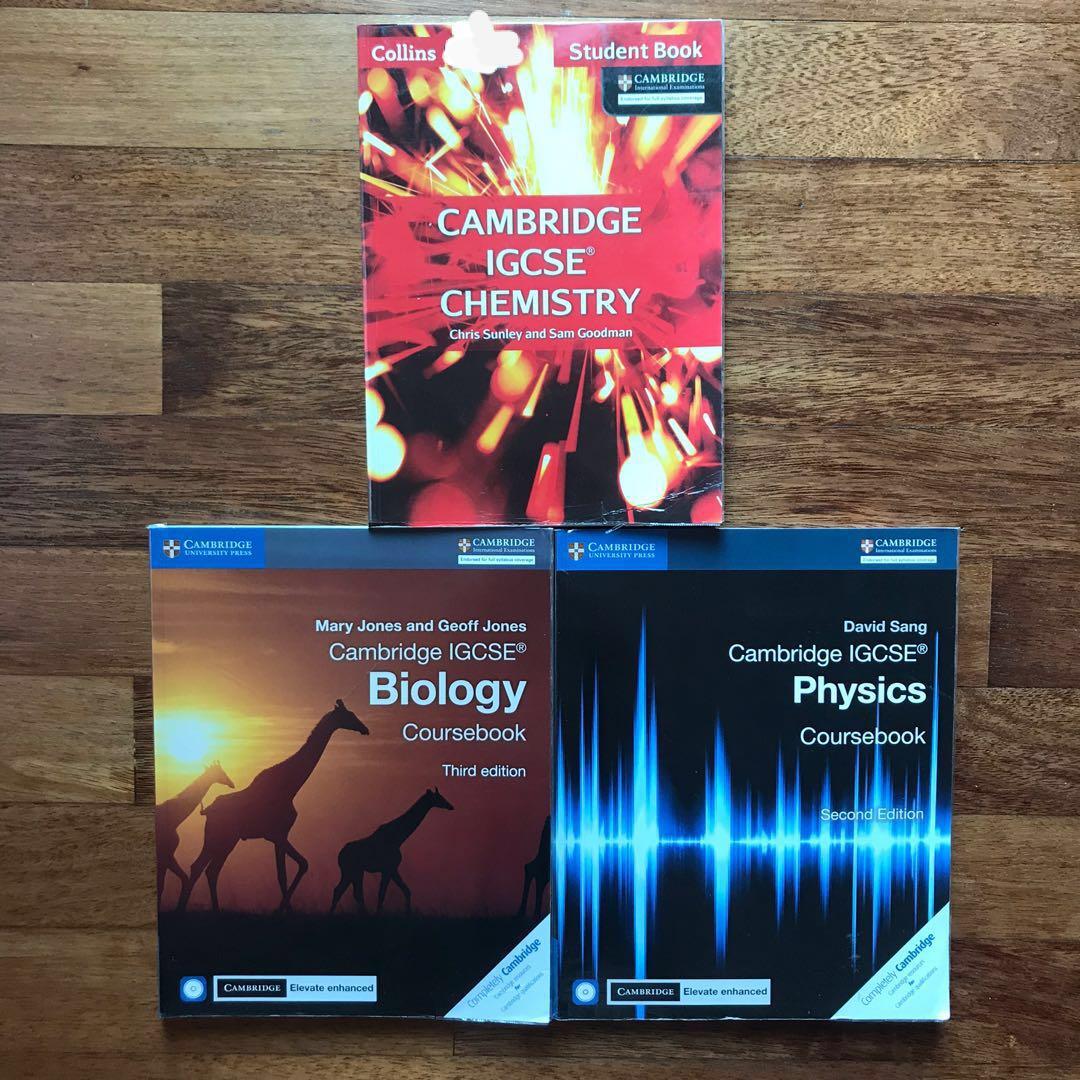 IGCSE CIE Triple Science Textbooks - Biology Chemistry Physics, Hobbies ...