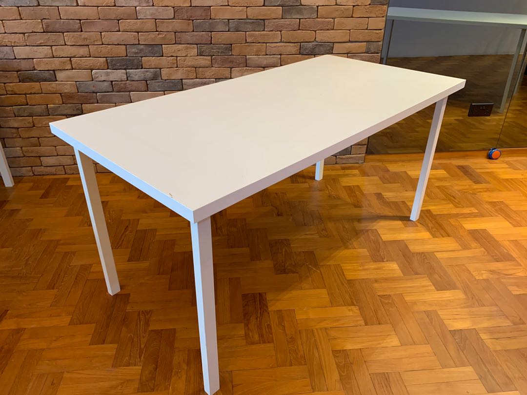 Ikea Linnmon table 75x150cm, Furniture & Home Living, Furniture, Tables ...