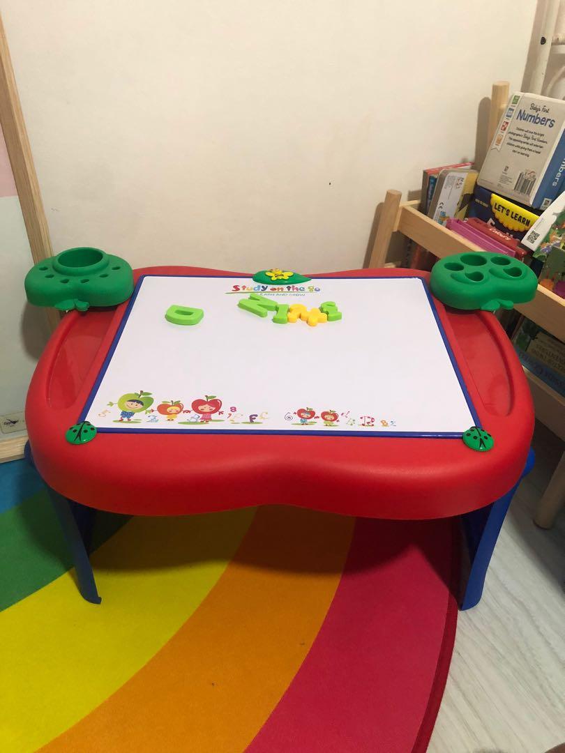 Kids Study Table magnetic whiteboard, Babies & Kids, Baby Nursery ...