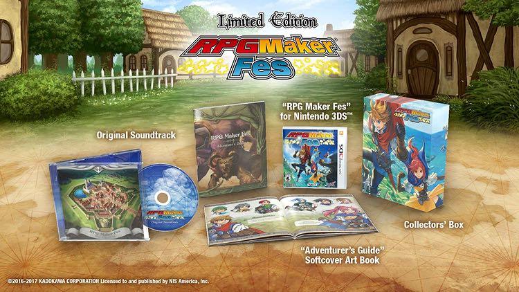 Nintendo 3DS RPG Maker Fes NIS America Limited Edition, Video Gaming ...