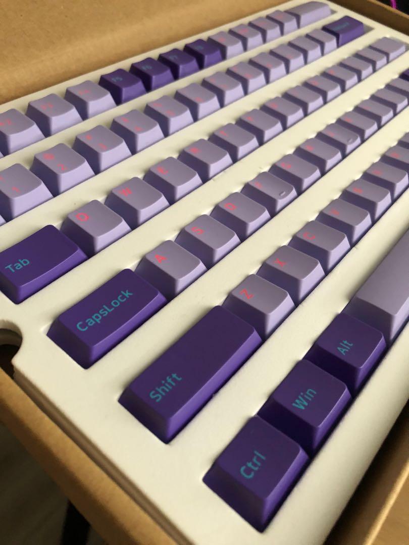 Novelkey PBT Vaporwave keycaps mechanical keyboard, Computers & Tech ...