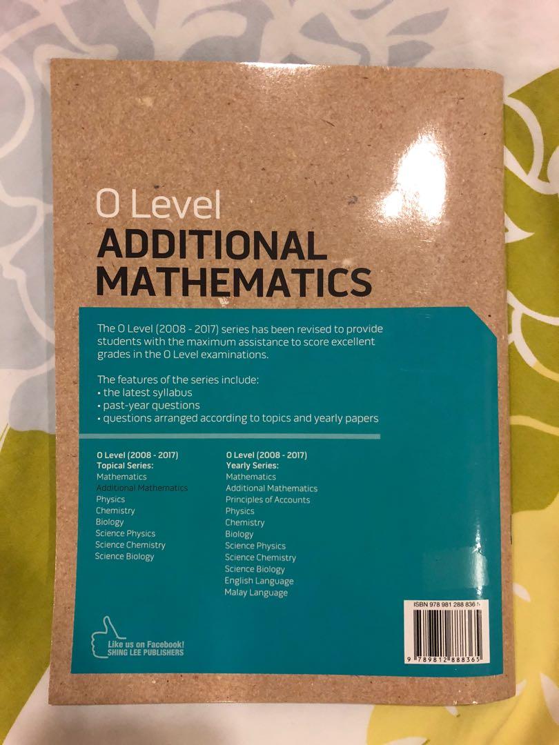 O Level A Math Ten Year Series, Hobbies & Toys, Books & Magazines ...