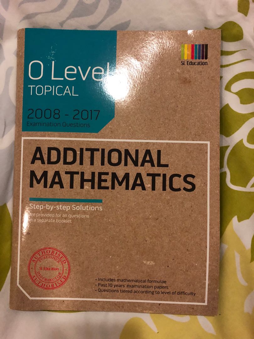 O Level A Math Ten Year Series, Hobbies & Toys, Books & Magazines ...