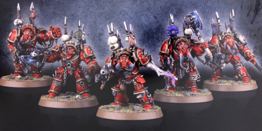 Warhammer 40k Old Plastic Chaos Terminators, Hobbies & Toys, Toys ...