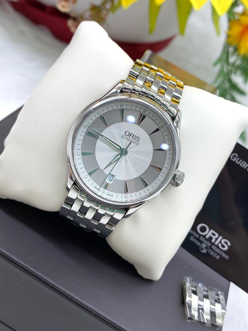 Oris Date 40mm automatic Full set, Luxury, Watches on Carousell