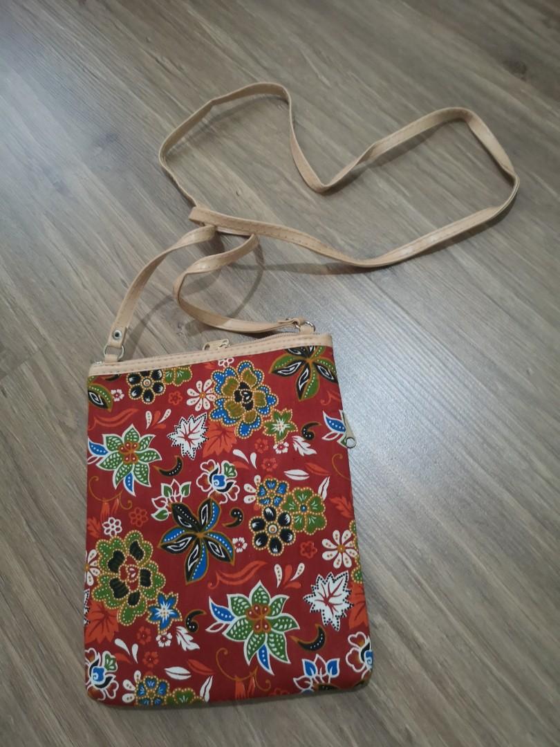 Penang Batik Sling Bag, Women's Fashion, Bags & Wallets, Tote Bags on ...