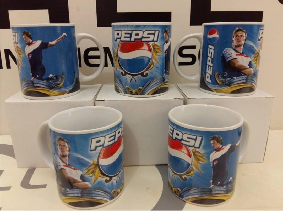 PEPSI Mug David Beckham Original Limited Edition, Furniture & Home ...