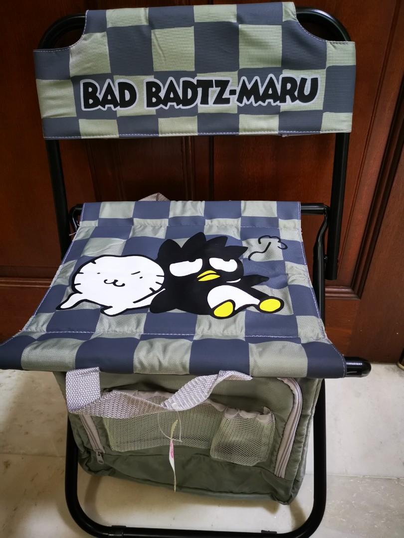 Sanrio Badtz Maru foldable storage chair stool, Babies & Kids, Baby ...