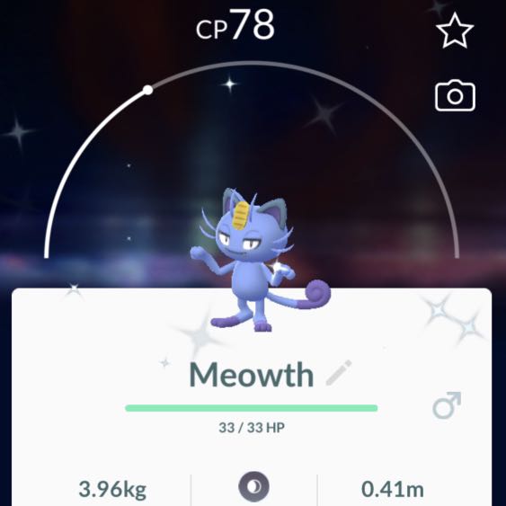 Shiny Alolan Meowth (Pokemon Go), Toys & Games, Video Gaming, In-Game ...
