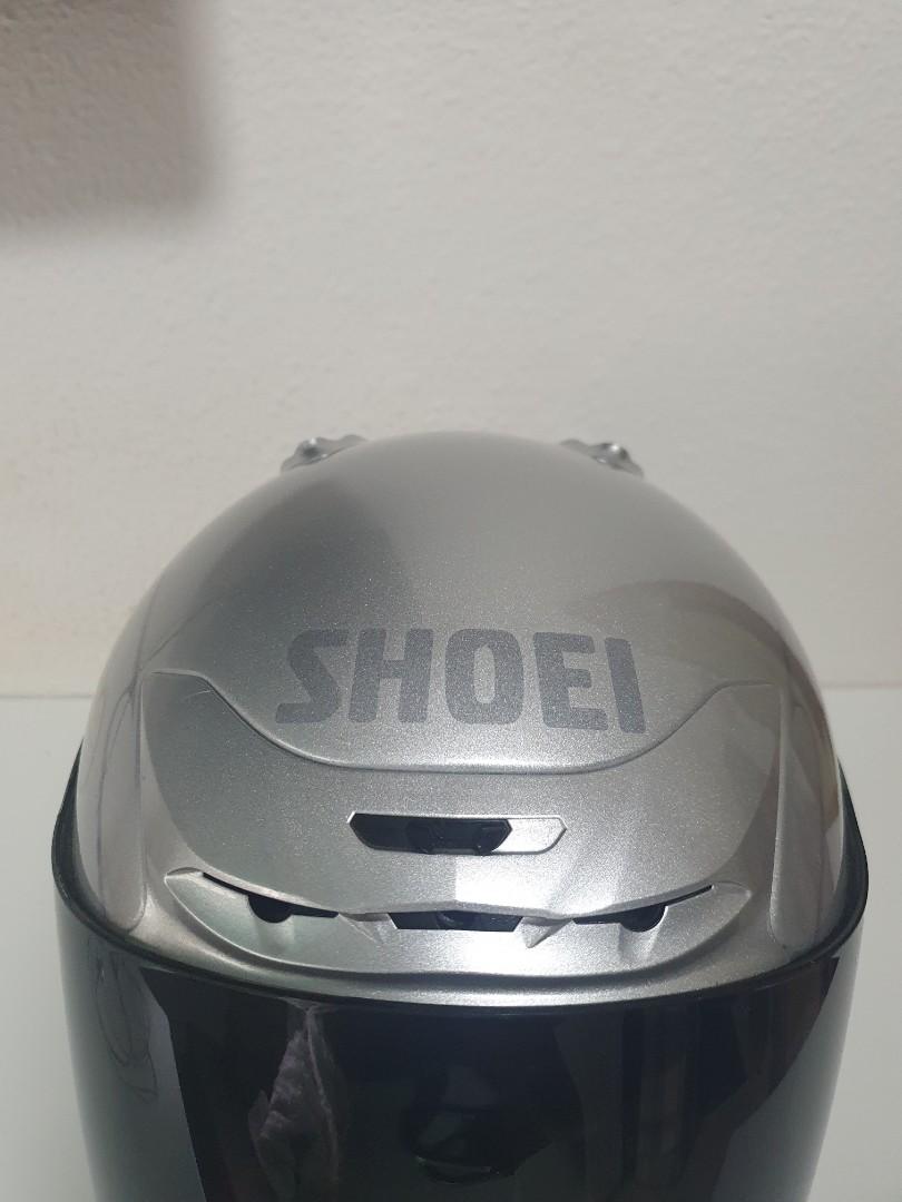 Shoei Jforce2 Jack silver, Motorcycles, Motorcycle Apparel on Carousell