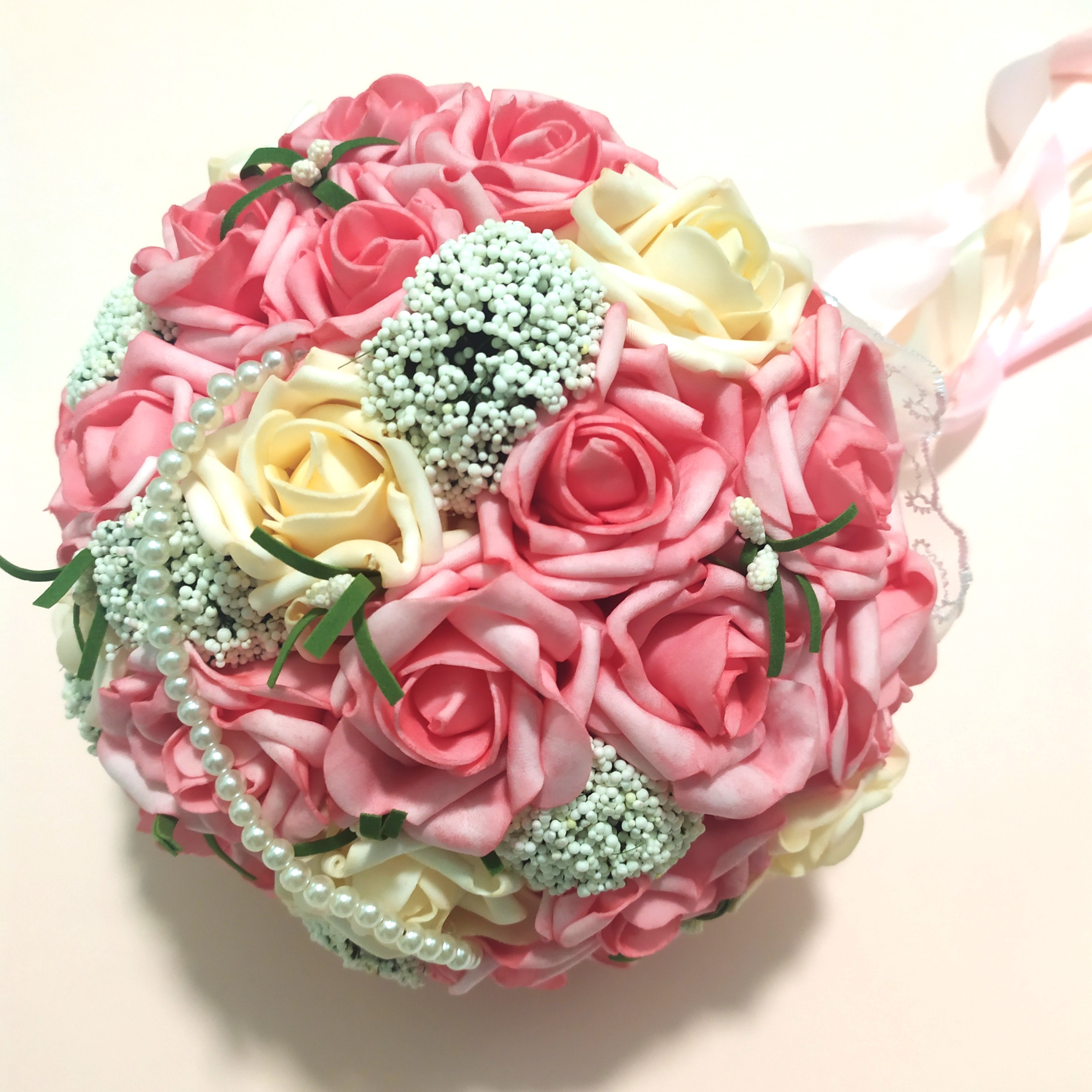 Styrofoam Wedding / Photoshoot Flower Bouquet, Hobbies & Toys ...