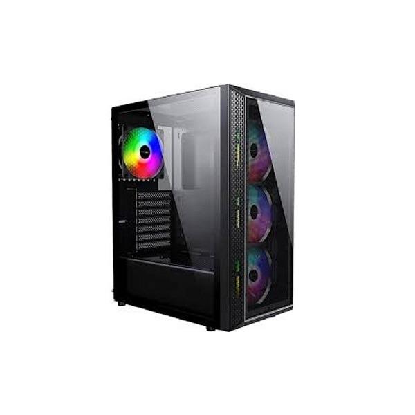 Tecware Vega L ARGB Dual Side Tempered Glass ATX Case with ORBIS F1 x 4 ...
