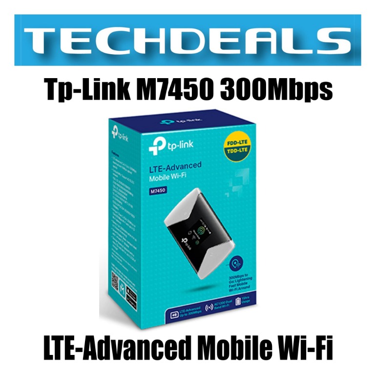 Tp-Link M7450 300Mbps LTE-Advanced Mobile Wi-Fi, Computers & Tech ...