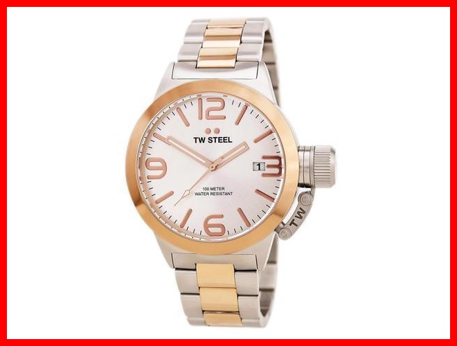 TW Steel Canteen 45MM Rose Gold and Silver Stainless Steel Original ...