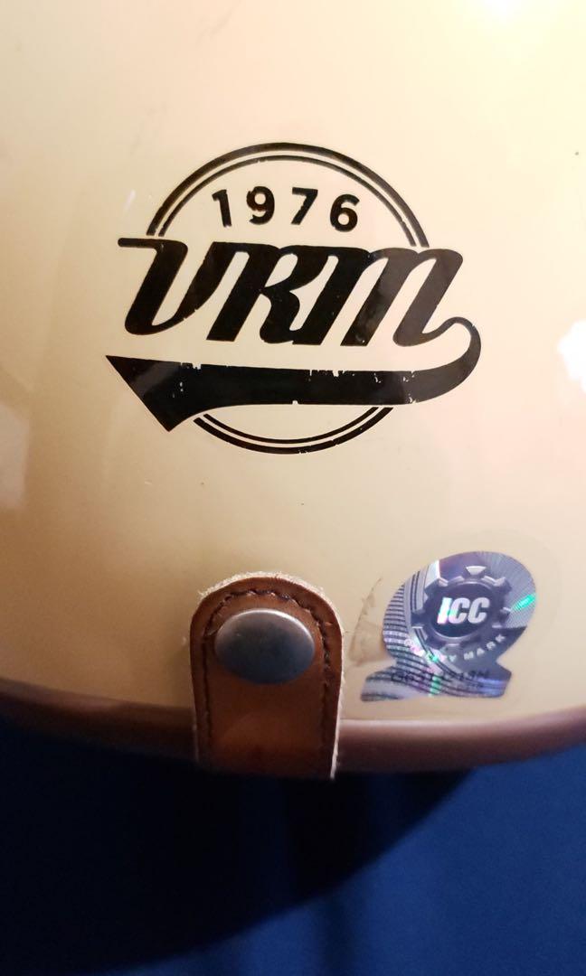 VRM Vintage half face Helmet , Motorbikes, Motorbike Parts ...