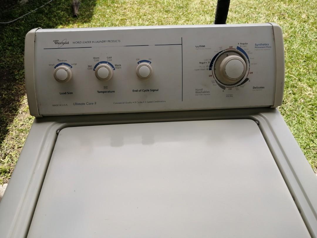 Whirlpool Heavy Duty Washer 9kg 220v, TV & Home Appliances, Washing ...