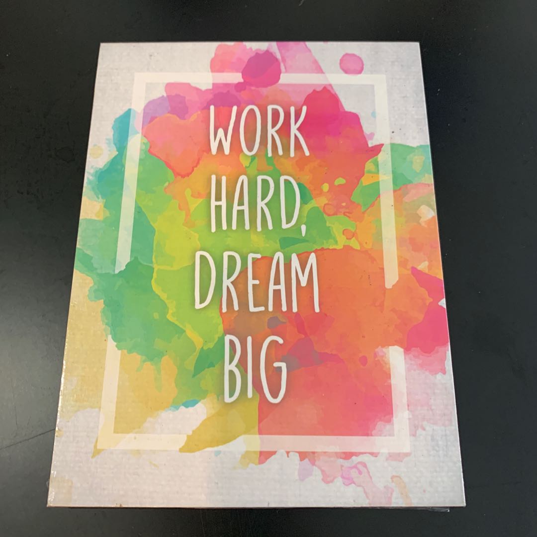 WORK HARD, DREAM BIG FRAME, Hobbies & Toys, Stationery & Craft, Art ...